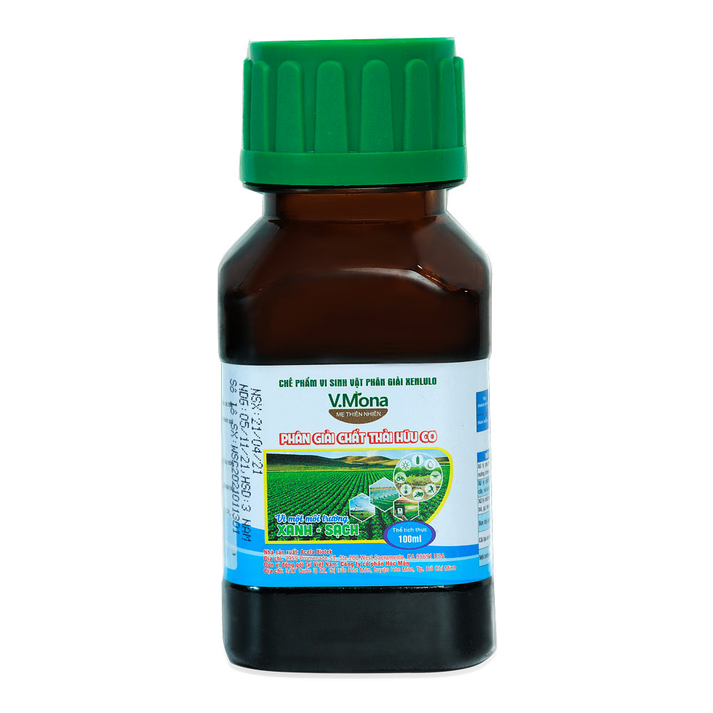 CHẾ PHẨM VI SINH VẬT PHÂN GIẢI XENLULO V.MONA (USA - 100ML)